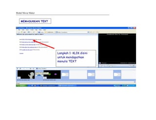 Tutorial microsoft movie maker | PDF