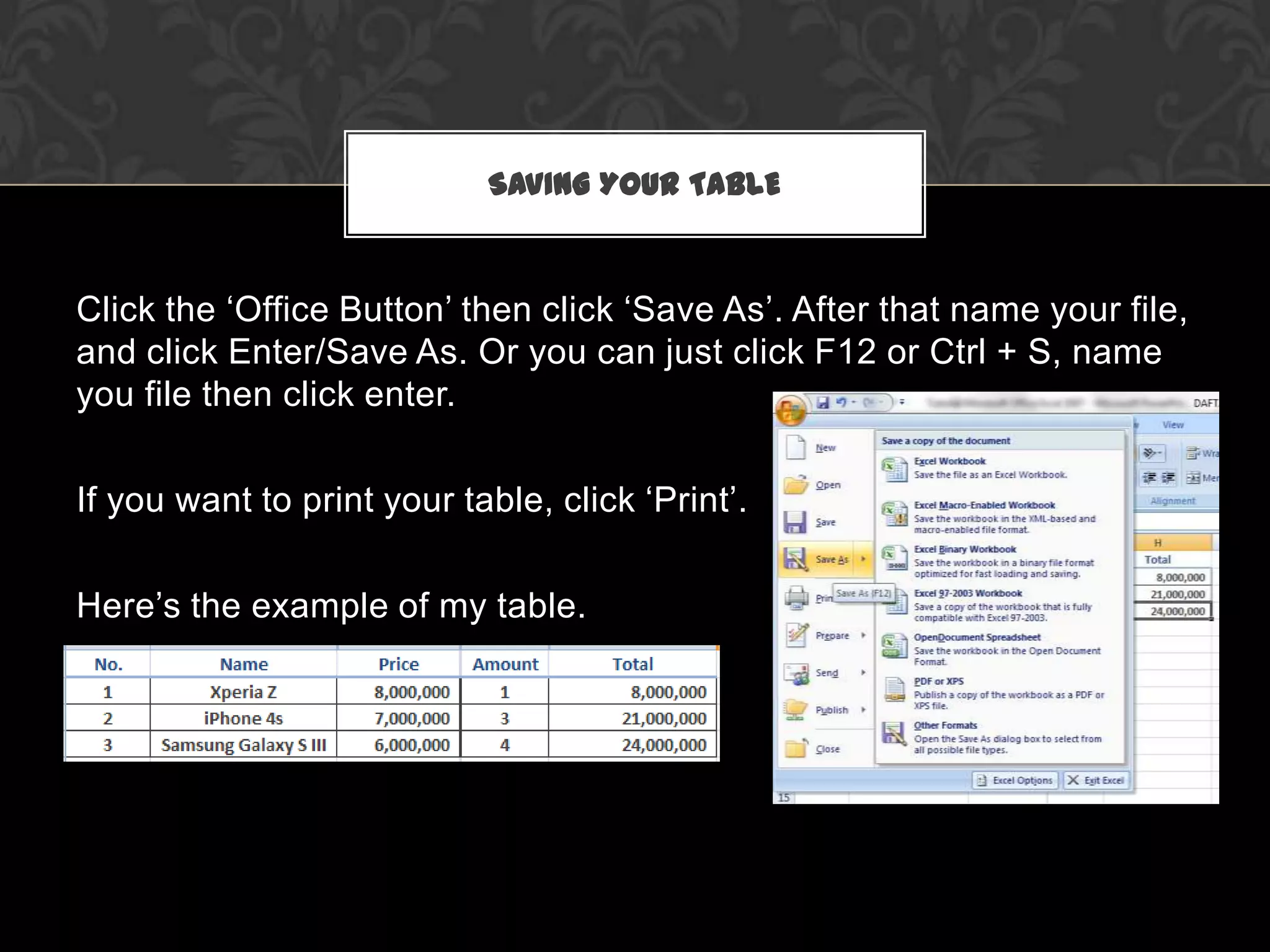 Tutorial microsoft office excel 2007 | PPT Tutorial microsoft office excel 2007 | PPT
