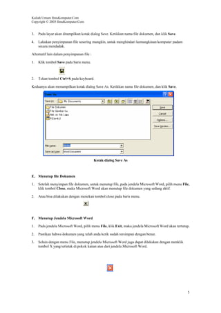 Tutorial microsoft word | PDF