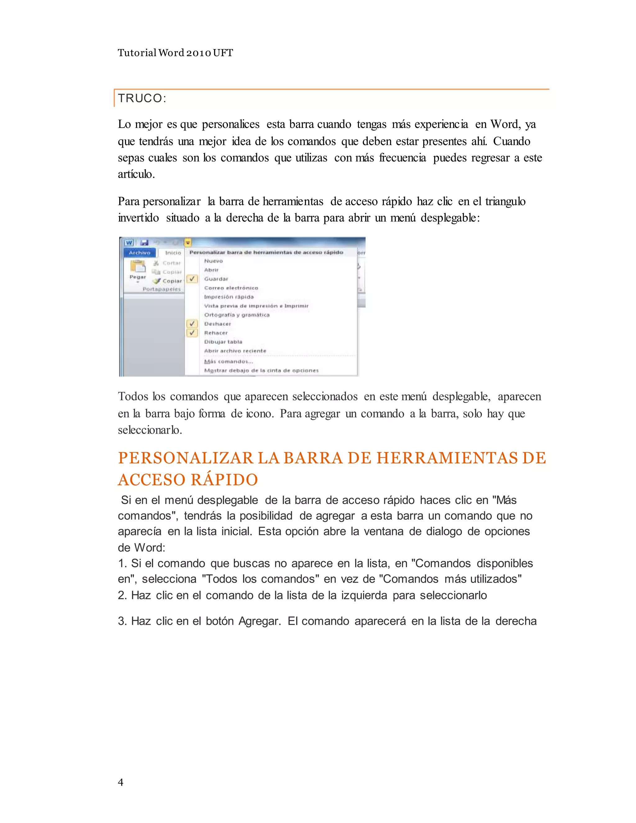 Tutorial microsoft word | DOCX