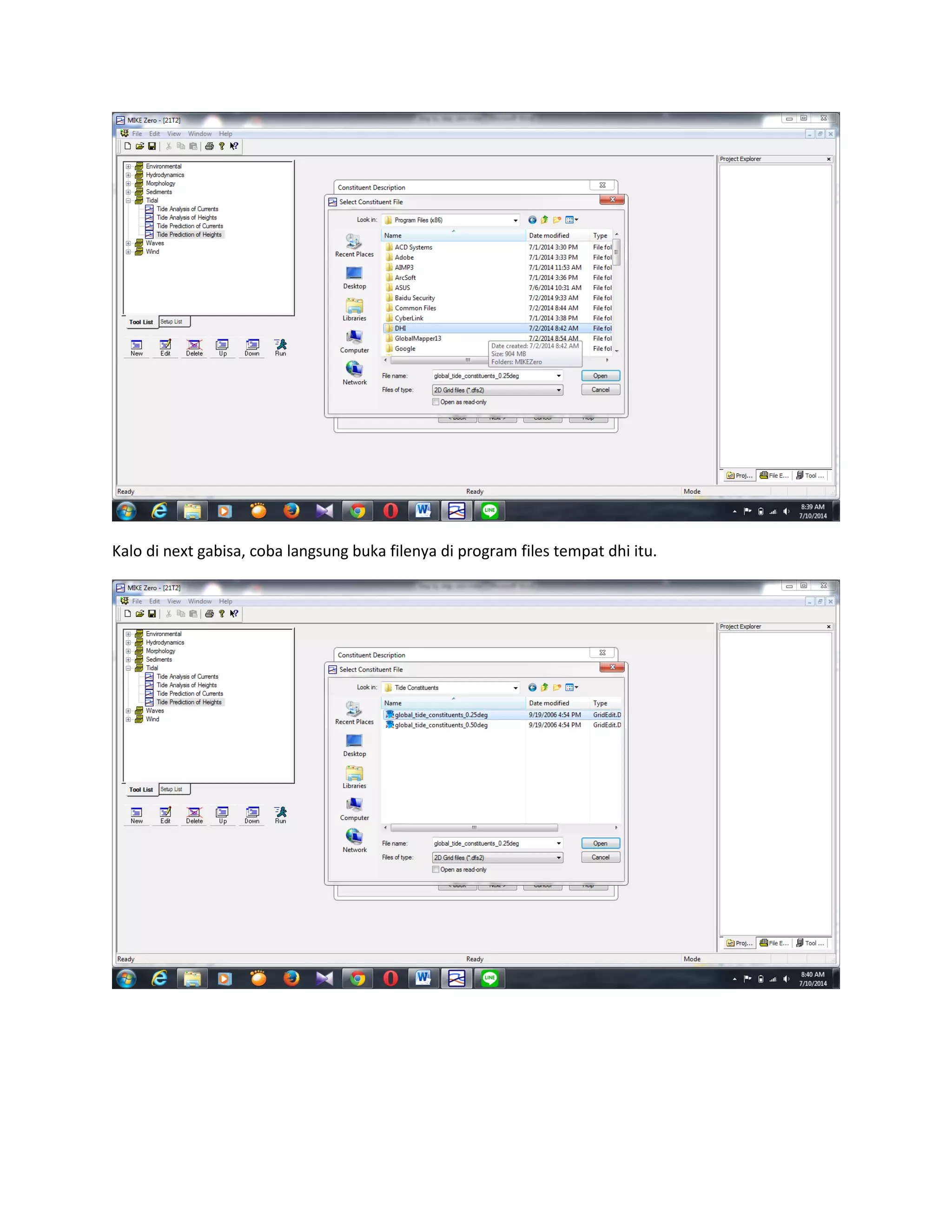 Tutorial mike 21 : input garis pantai | PDF