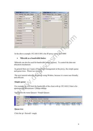 Tutorial mikrotik step by step | PDF