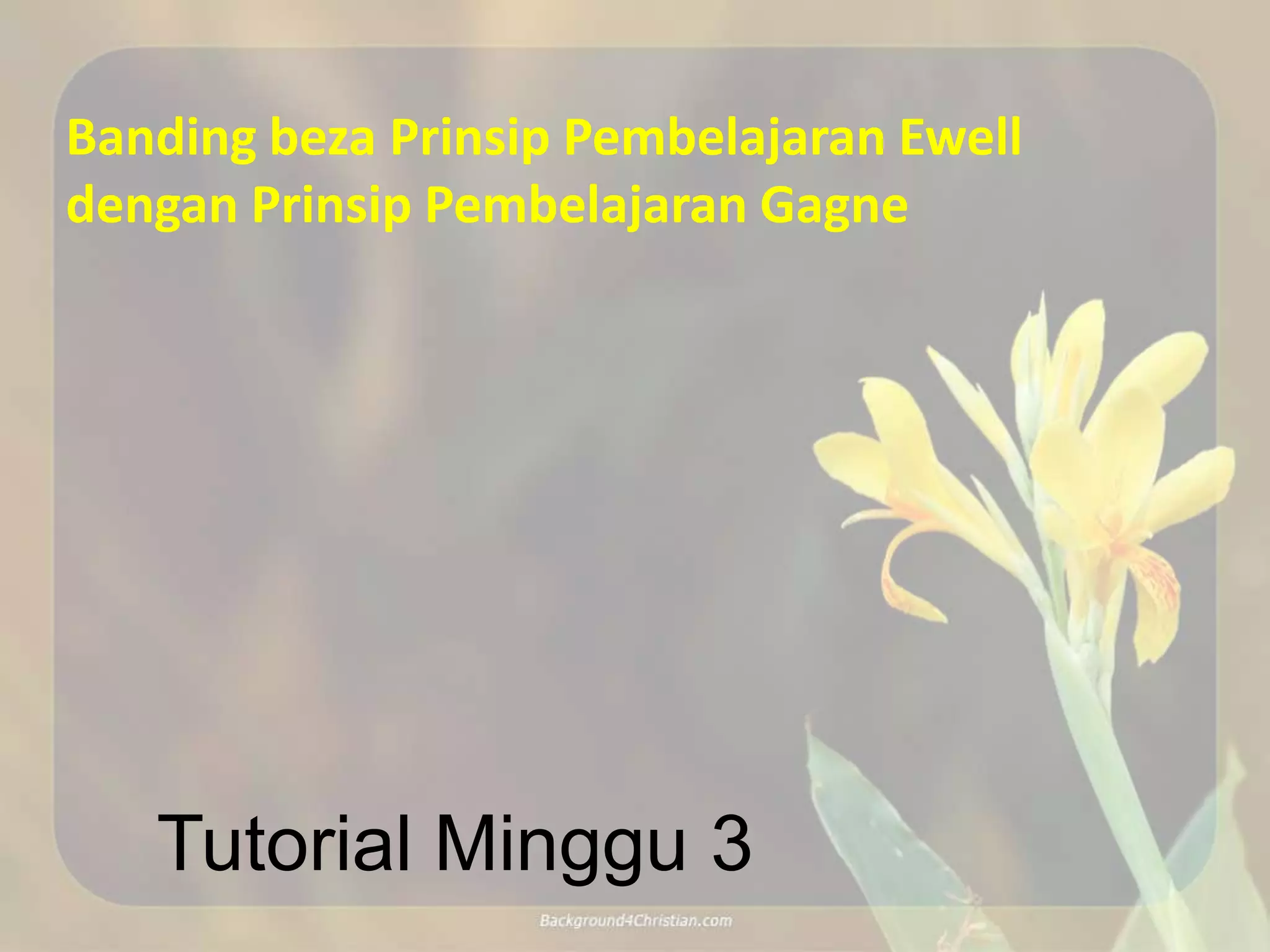 Tutorial minggu 2 (2) | PPTX