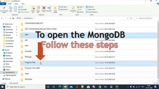 #How to install mongoDB and also setup path | PPT