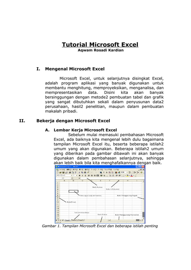 Tutorial ms.excel | PDF