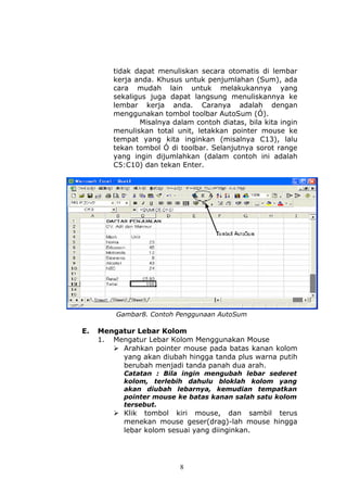 Tutorial ms.excel | DOC
