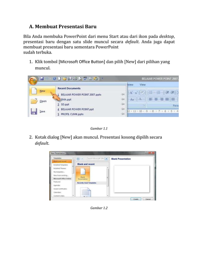 Tutorial ms. power point 2007 | PDF