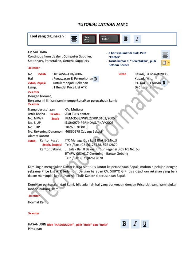 Tutorial Microsoft Office | PDF