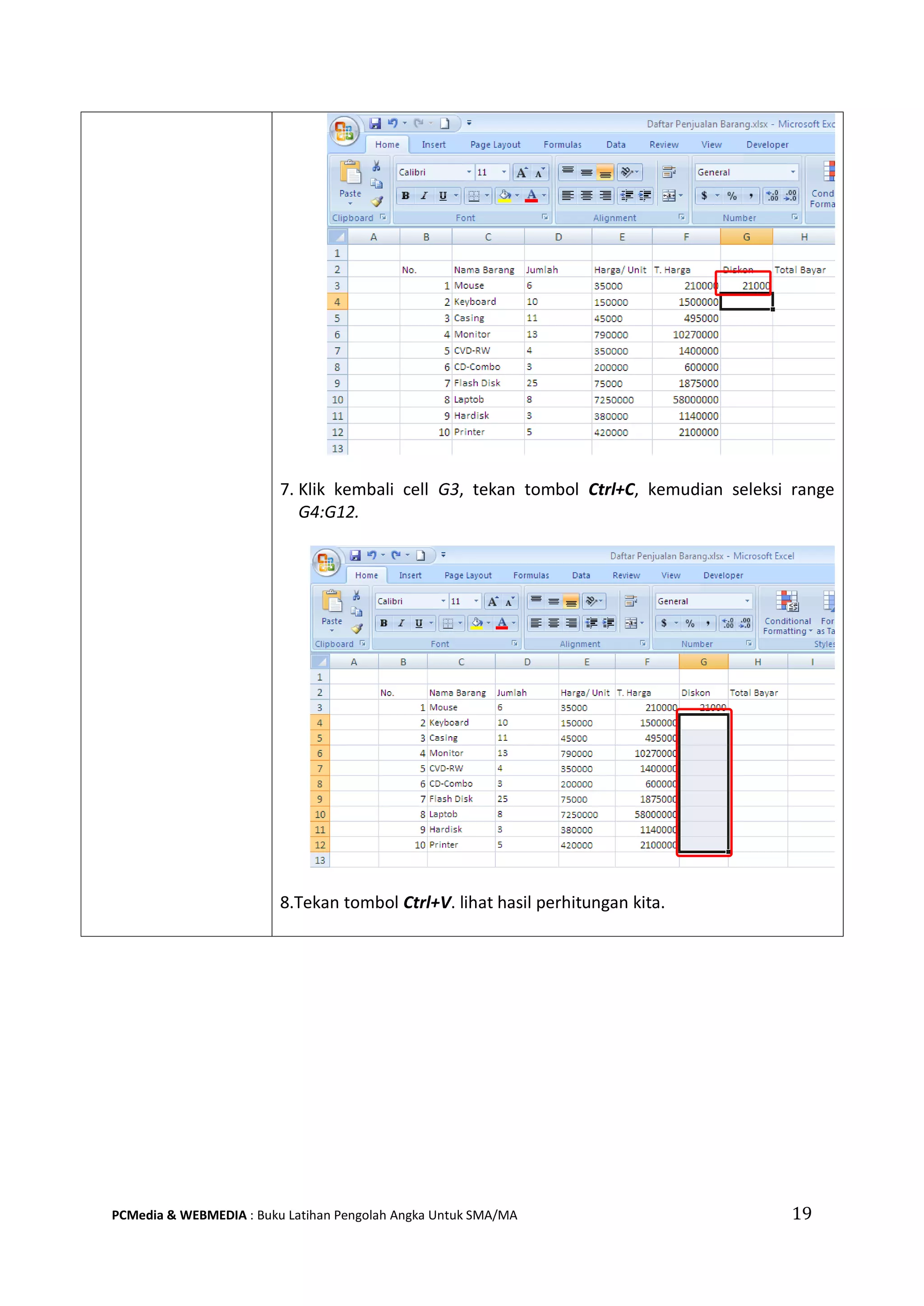 learning microsoft office excel 2007 | PDF