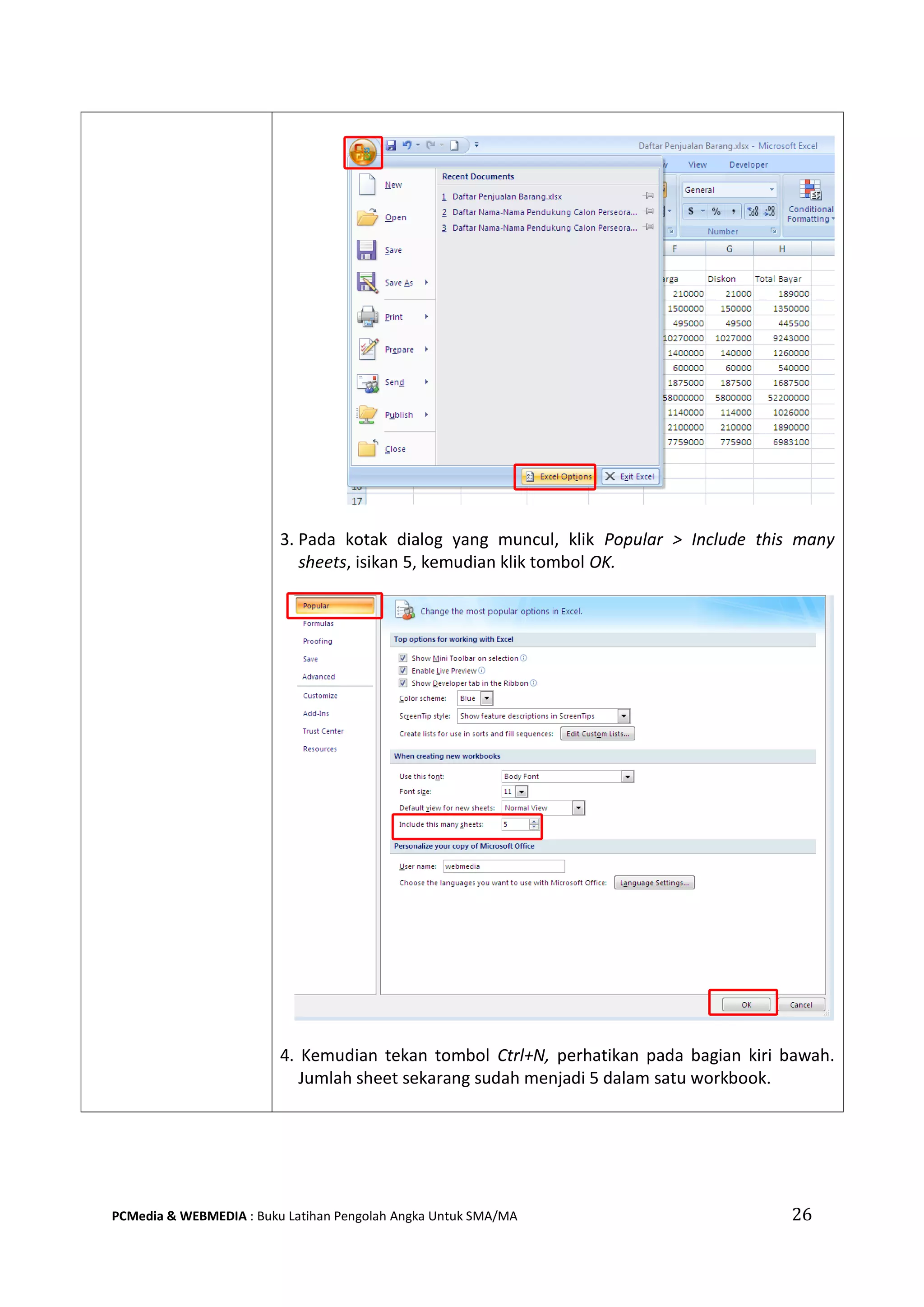 learning microsoft office excel 2007 | PDF