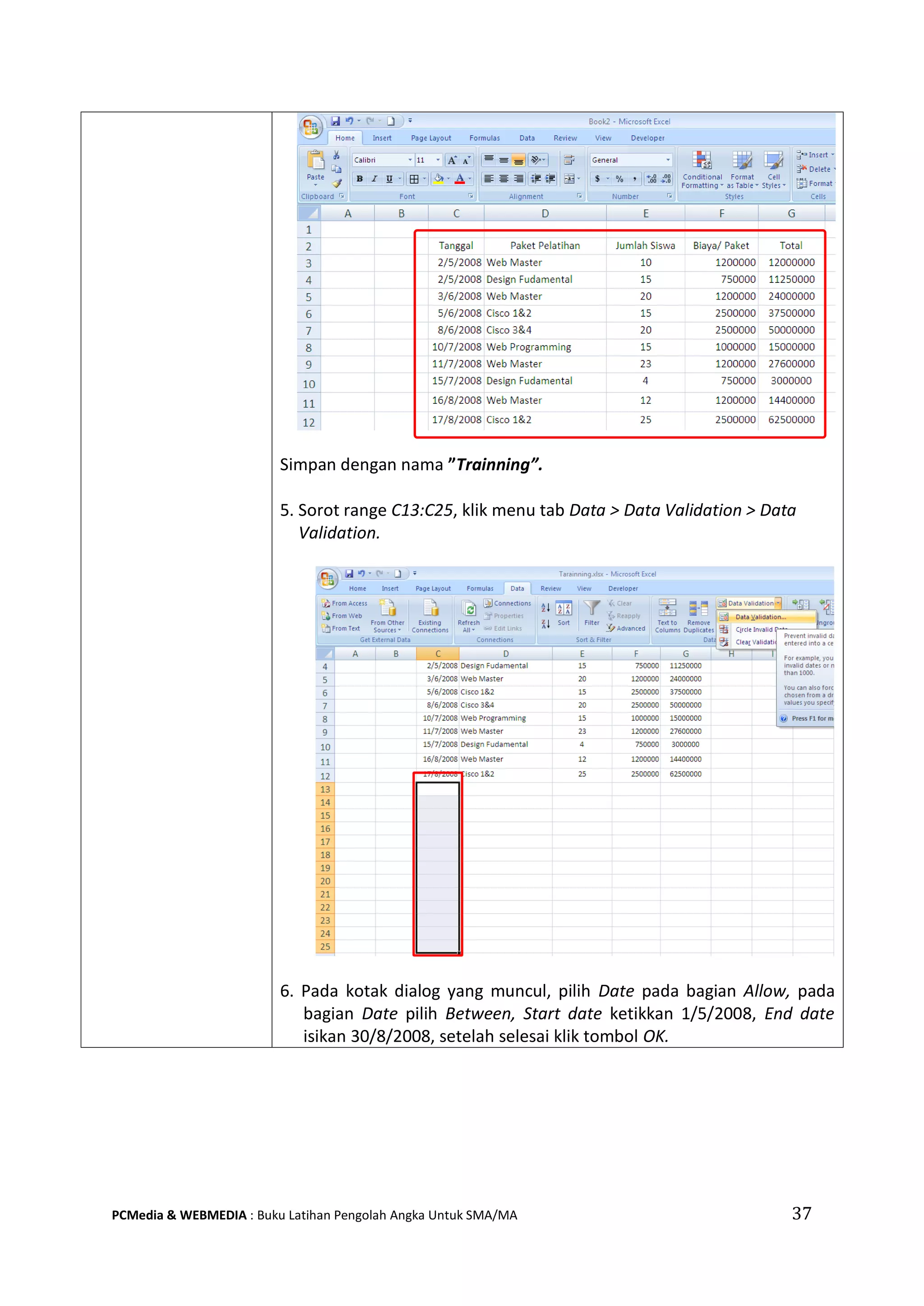 learning microsoft office excel 2007 | PDF
