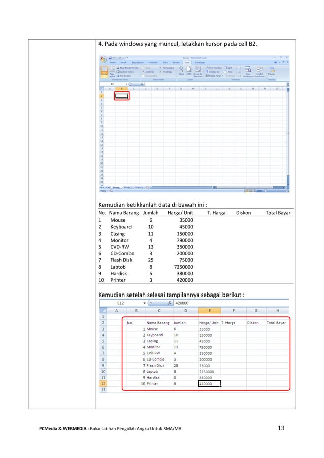 learning microsoft office excel 2007 | PDF
