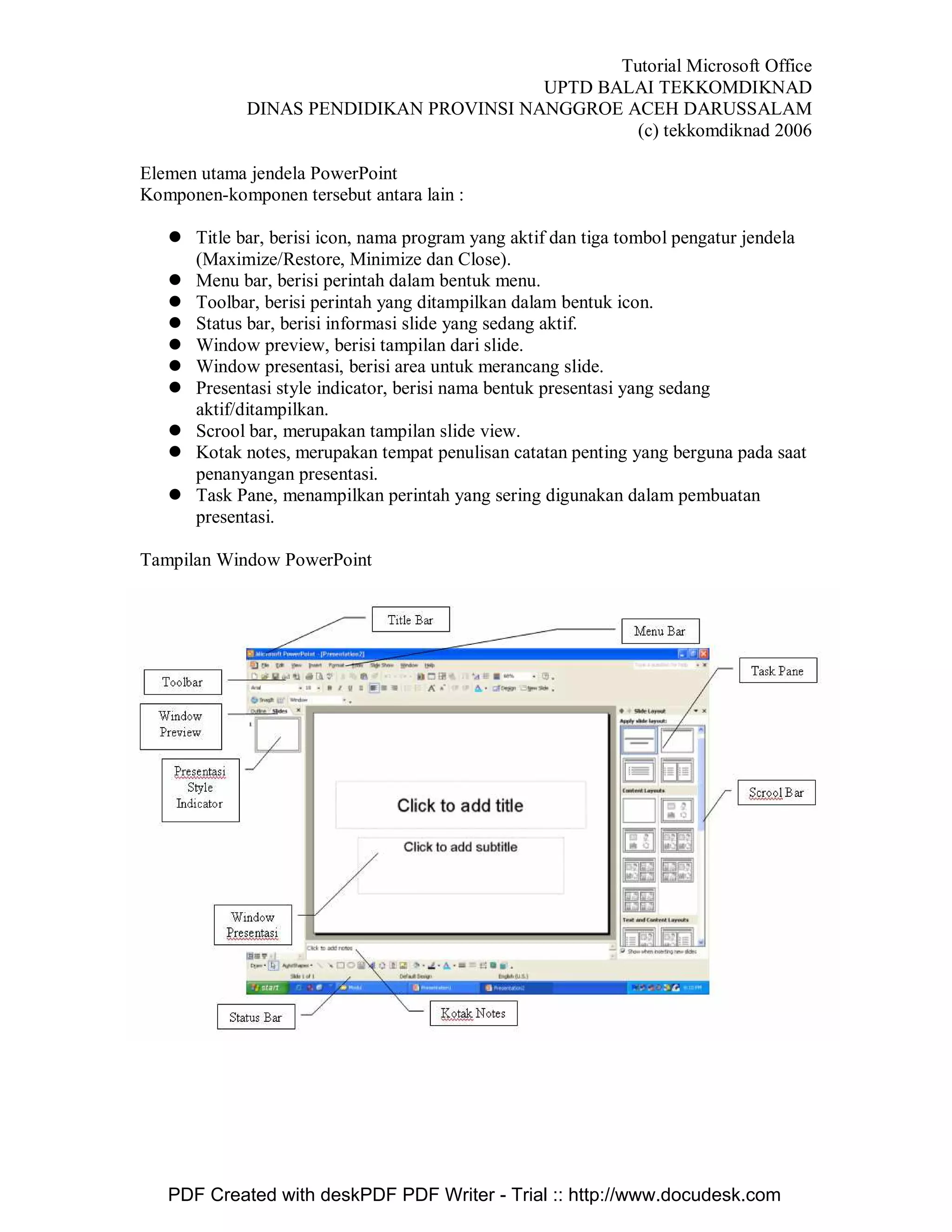 Tutorial ms power point 2007 | PDF