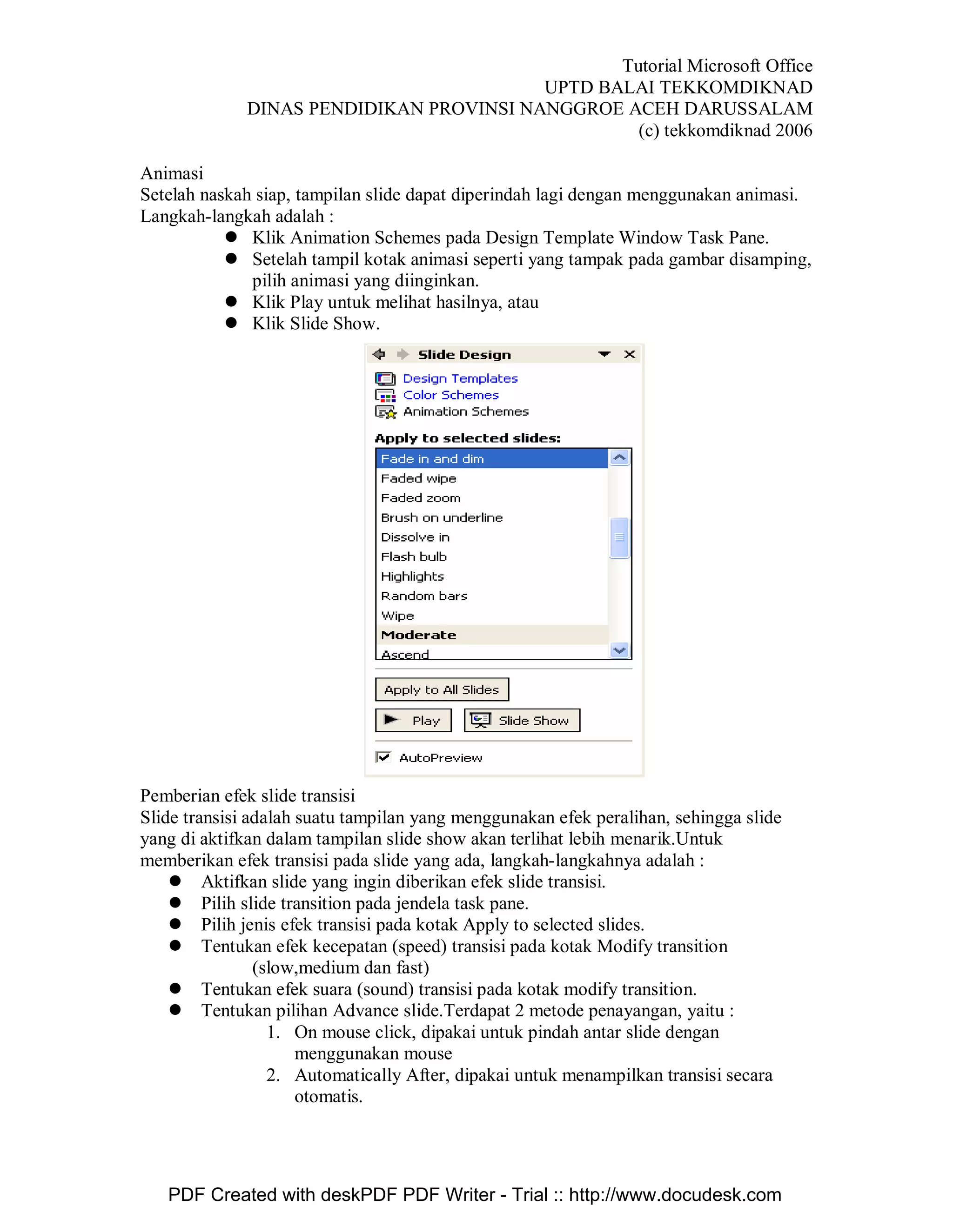 Tutorial ms power point 2007 | PDF