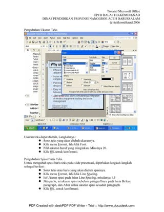 Tutorial ms power point 2007 | PDF