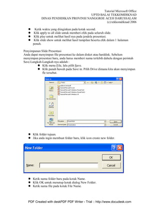 Tutorial ms power point 2007 | PDF