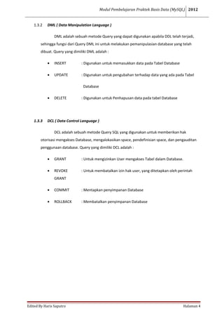 Tutorial my sql | PDF