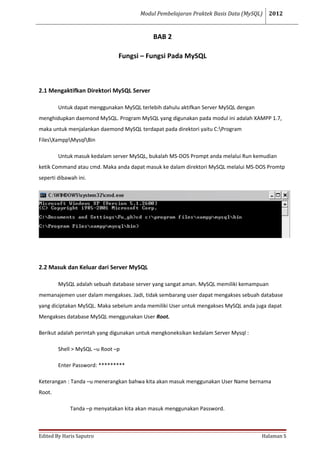 Tutorial my sql | PDF