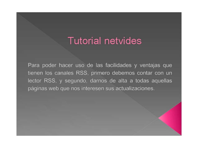 TUTORIAL DE NETVIBES | PPTX