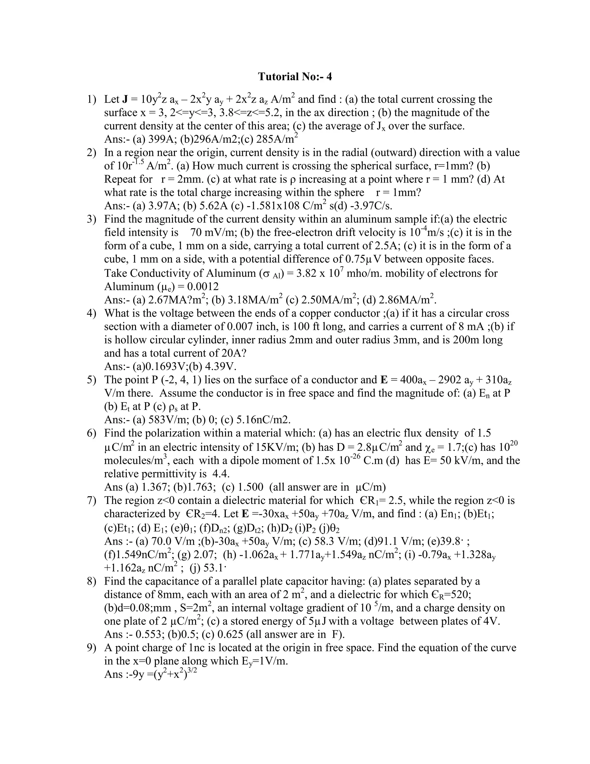 Tutorial no. 4 | PDF