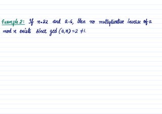 Modular arithmetic and residue classes | PDF
