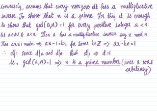 Modular arithmetic and residue classes | PDF