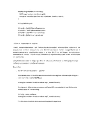 Tutorial de Objective C | PDF