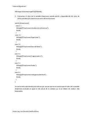 Tutorial de Objective C | PDF