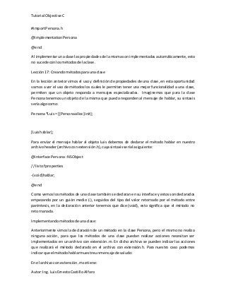 Tutorial de Objective C | PDF