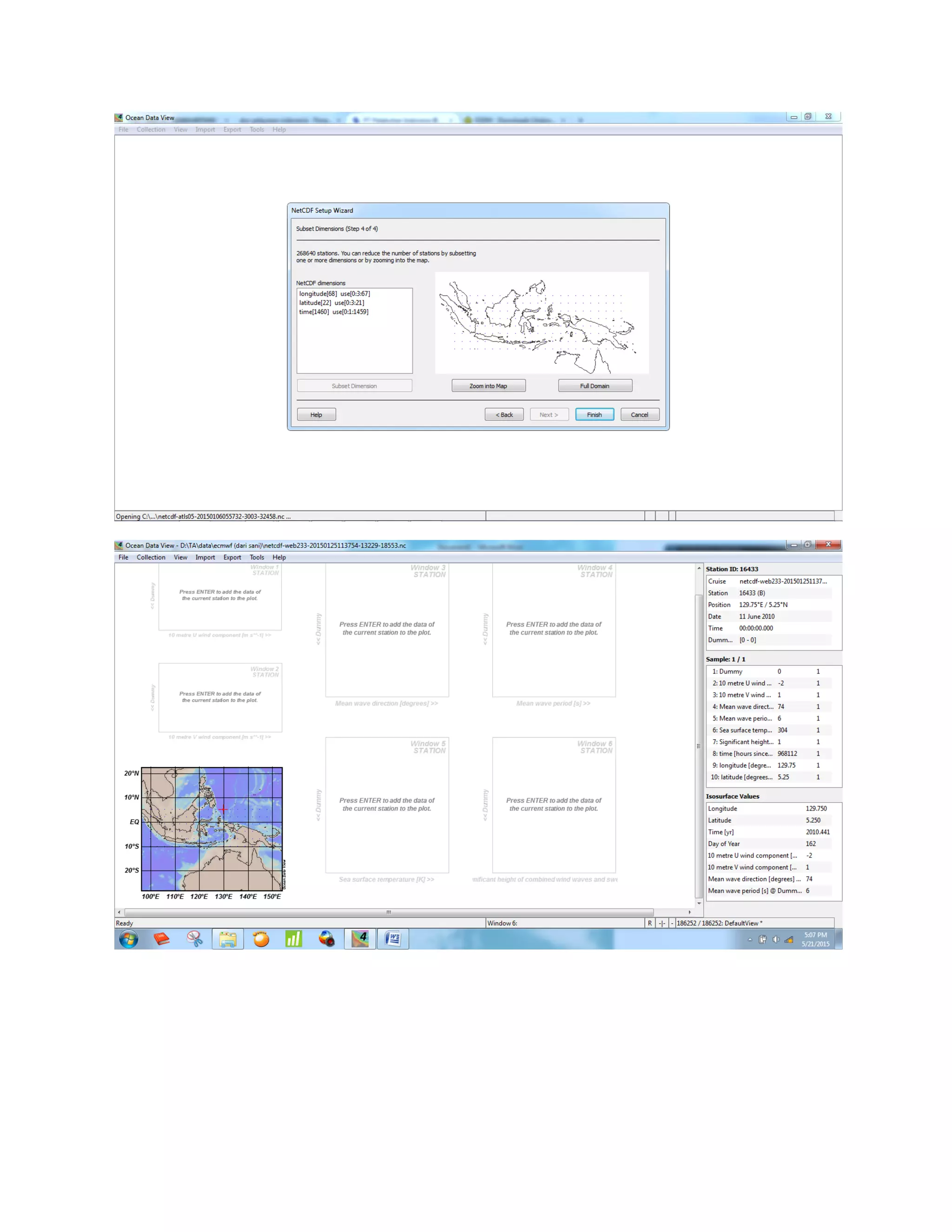 Tutorial Ocean Data View dan Panoply | PDF