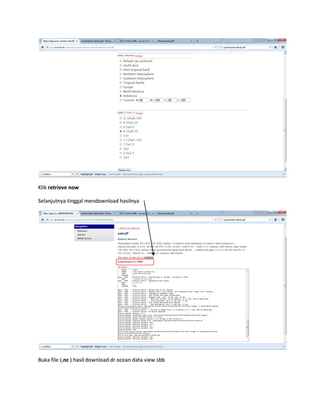 Tutorial Ocean Data View dan Panoply | PDF