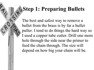 Tutorial of Making Bullet Necklace | PPT