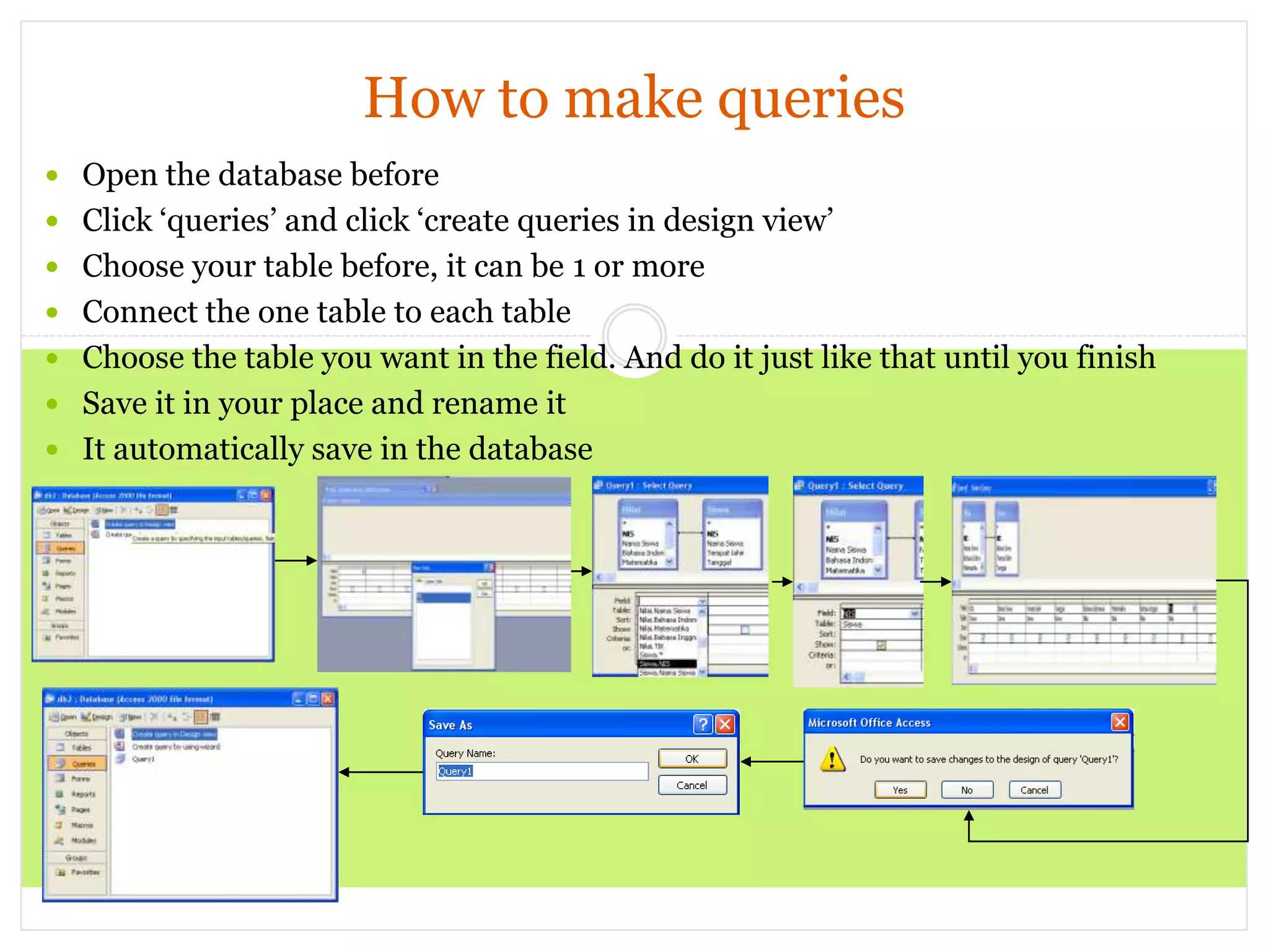 Tutorial of microsoft access 2003 | PPTX | Databases | Computer Software and Applications