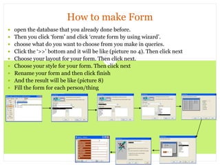 Tutorial of microsoft access 2003 | PPTX | Databases | Computer Software and Applications