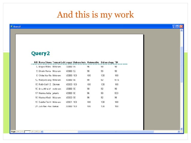 Tutorial of microsoft access 2003 | PPTX | Databases | Computer Software and Applications