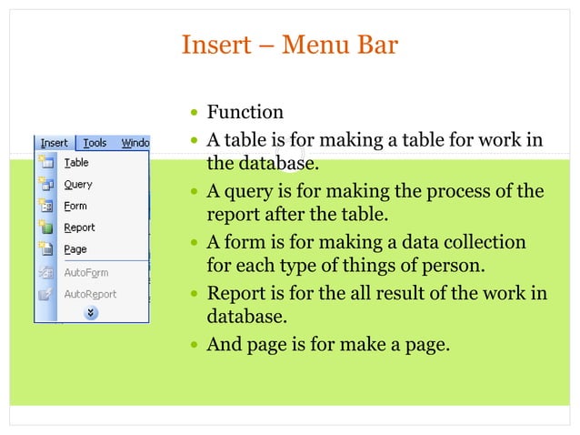 Tutorial of microsoft access 2003 | PPTX | Databases | Computer Software and Applications
