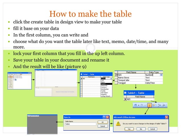 Tutorial of microsoft access 2003 | PPTX | Databases | Computer Software and Applications