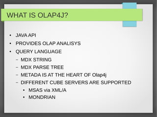 Tutorial olap4j | PPT
