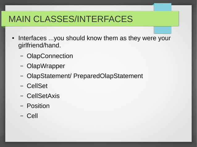 Tutorial olap4j | PPT