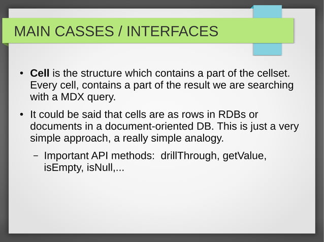 Tutorial olap4j | PPT