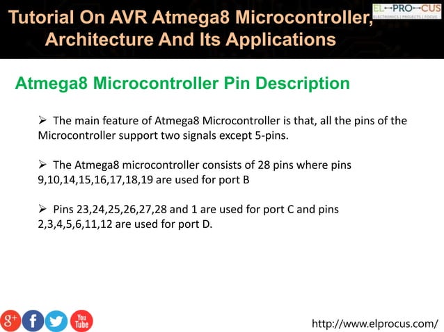 Tutorial On Avr Atmega8 Microcontroller Architecture And Its 2590