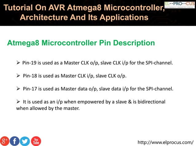 Tutorial On Avr Atmega8 Microcontroller Architecture And Its Applications