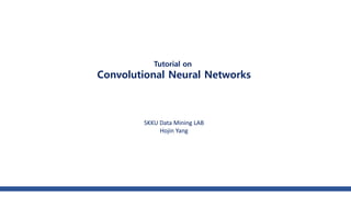 Tutorial on convolutional neural networks | PPT