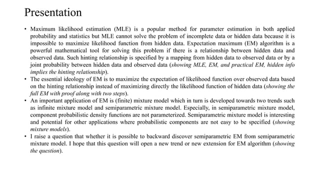 Tutorial On Em Algorithm Poster Ppt