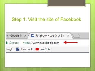 Tutorial on how to create a facebook page | PPTX