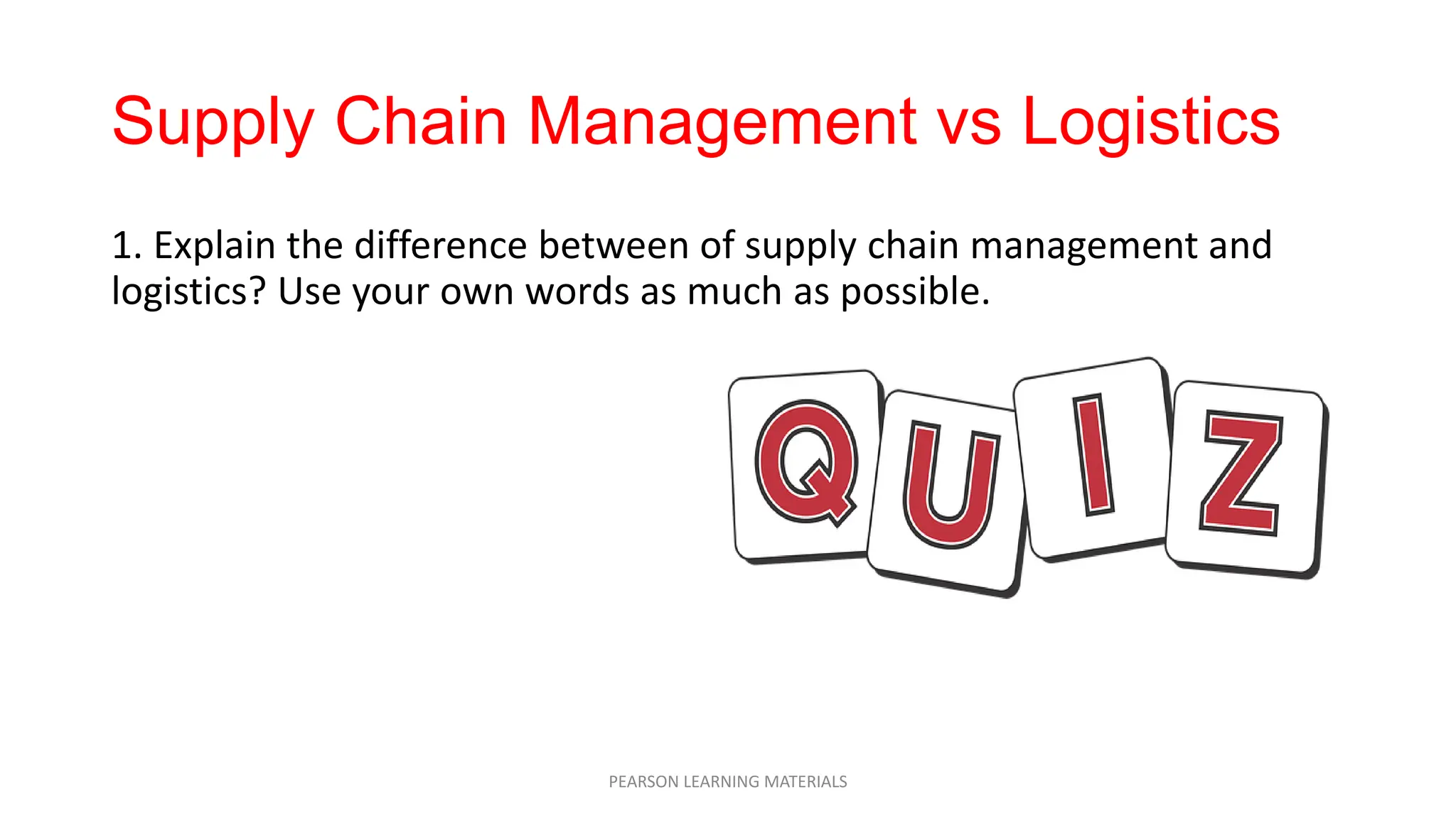 SUPPLY CHAIN MANAGEMENT TUTORIAL AND ACTIVITIES | PDF