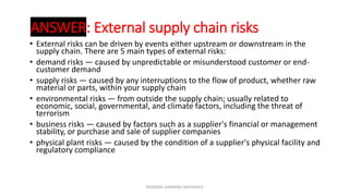 SUPPLY CHAIN MANAGEMENT TUTORIAL AND ACTIVITIES | PDF