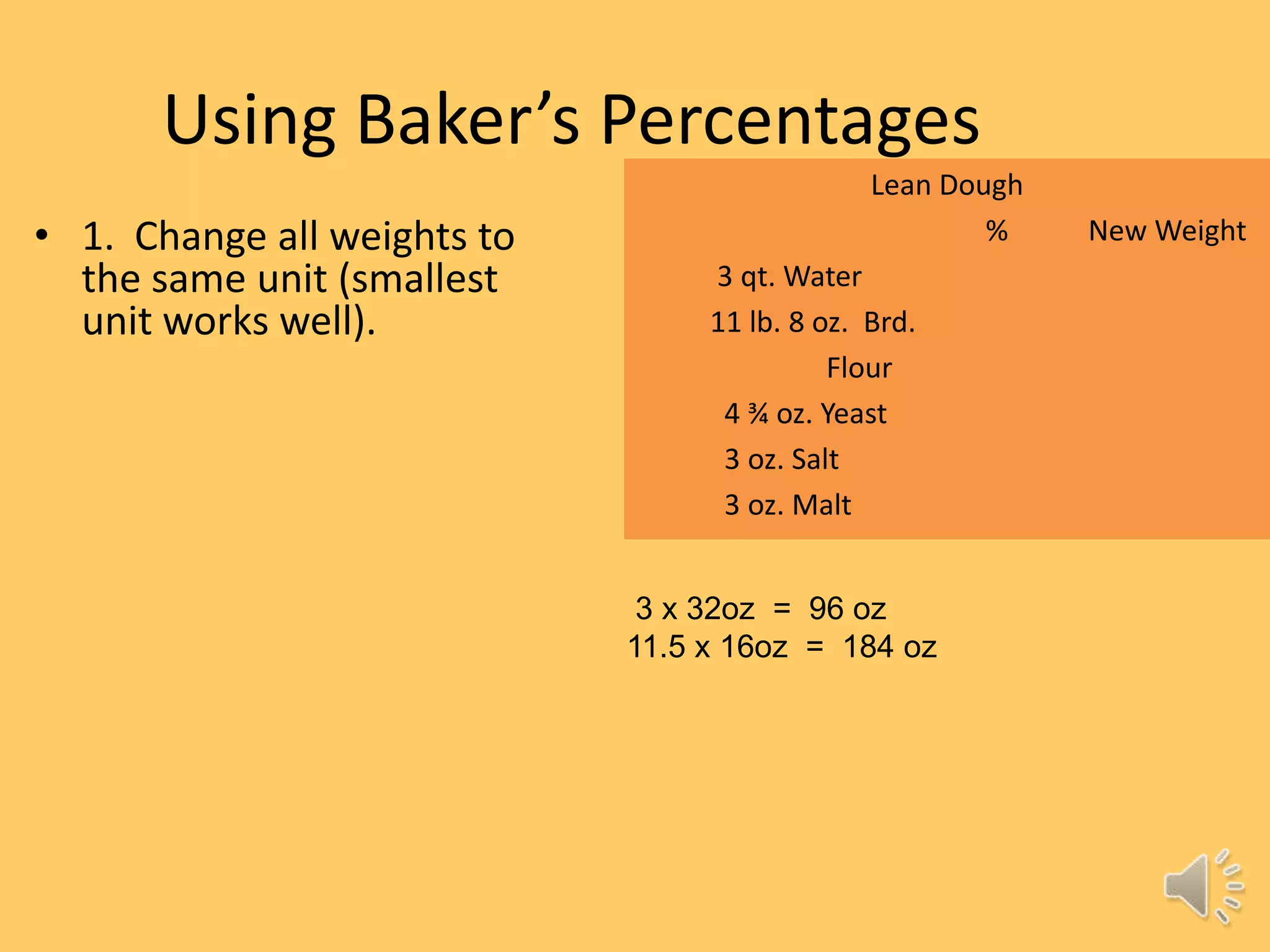 Tutorial on using baker s_percentages | PPTX