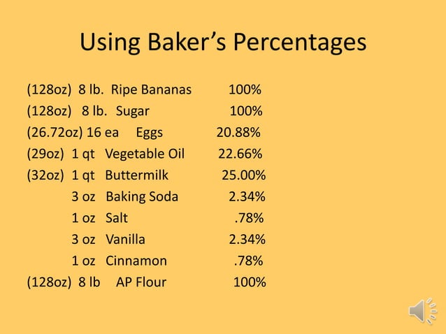 Tutorial on using baker s_percentages | PPTX