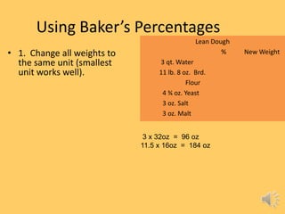 Tutorial on using baker s_percentages | PPTX